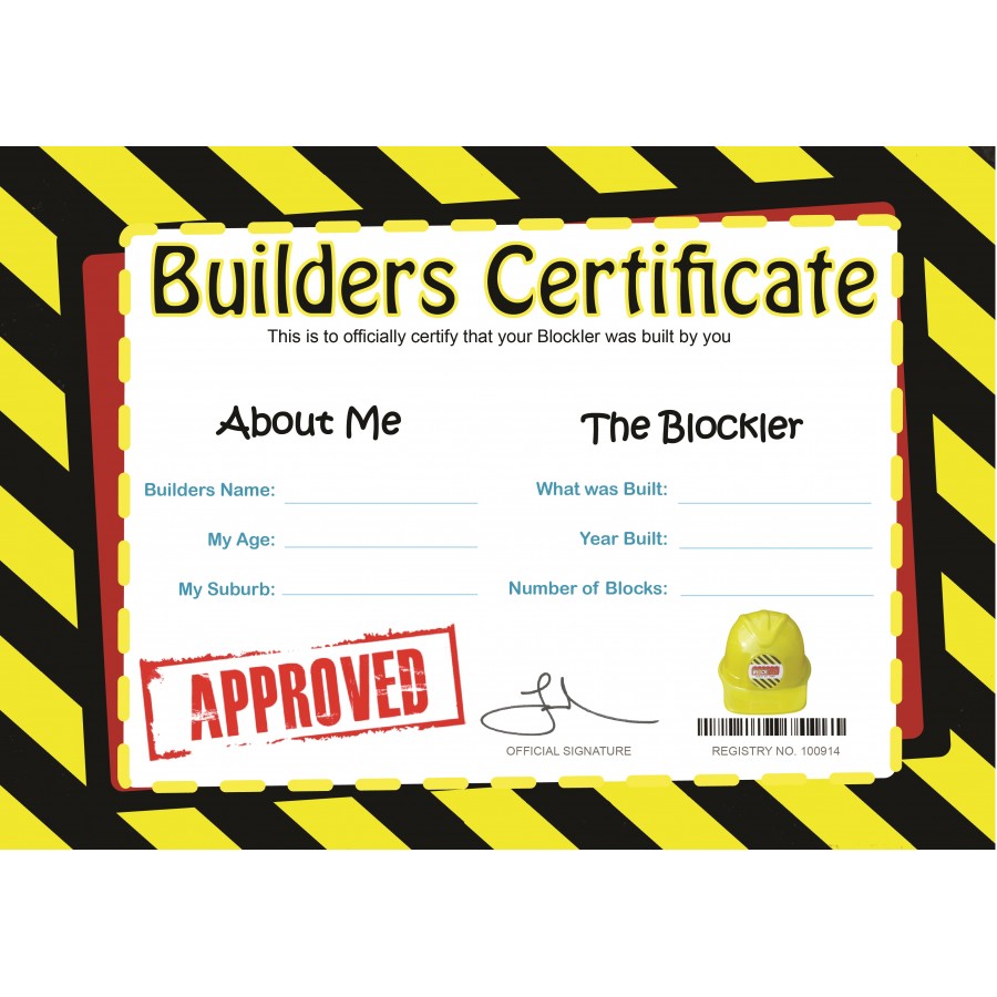 Builders Certificates