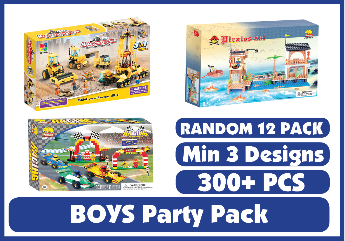 Boys birthday parties using Blocklers and delivered to your door